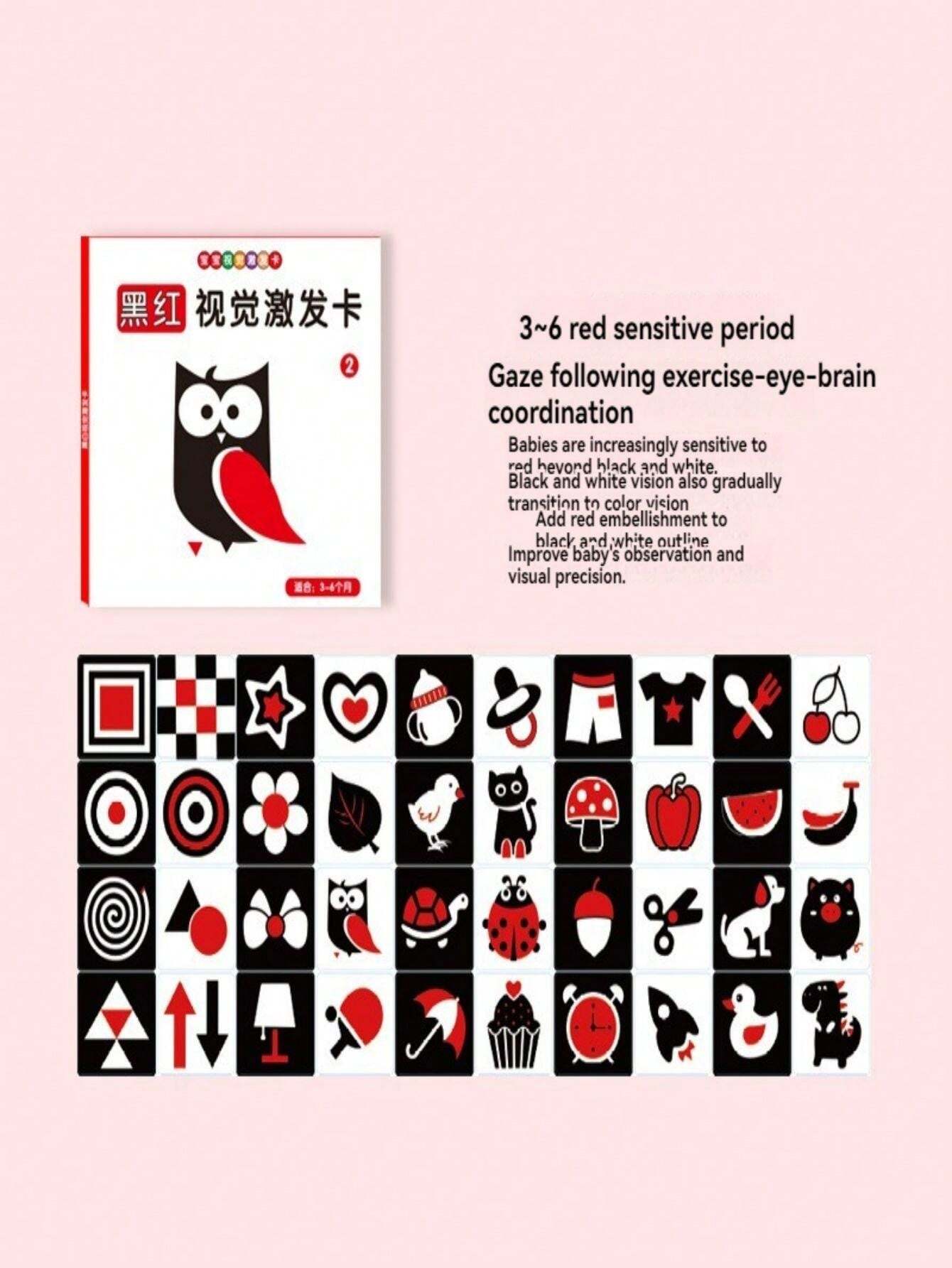 Black And White Flash Cards, Visual Stimulation Cards For Early ...