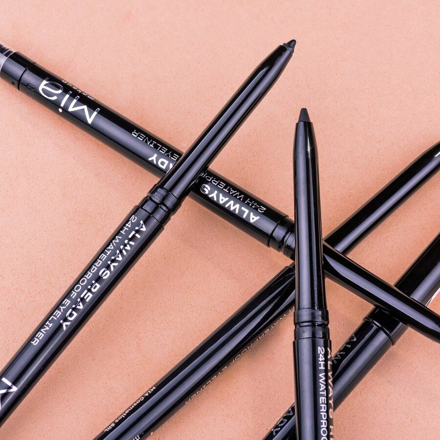 MIA MAKEUP ALWAYS READY EYELINER - Lápiz de ojos automático negro ...
