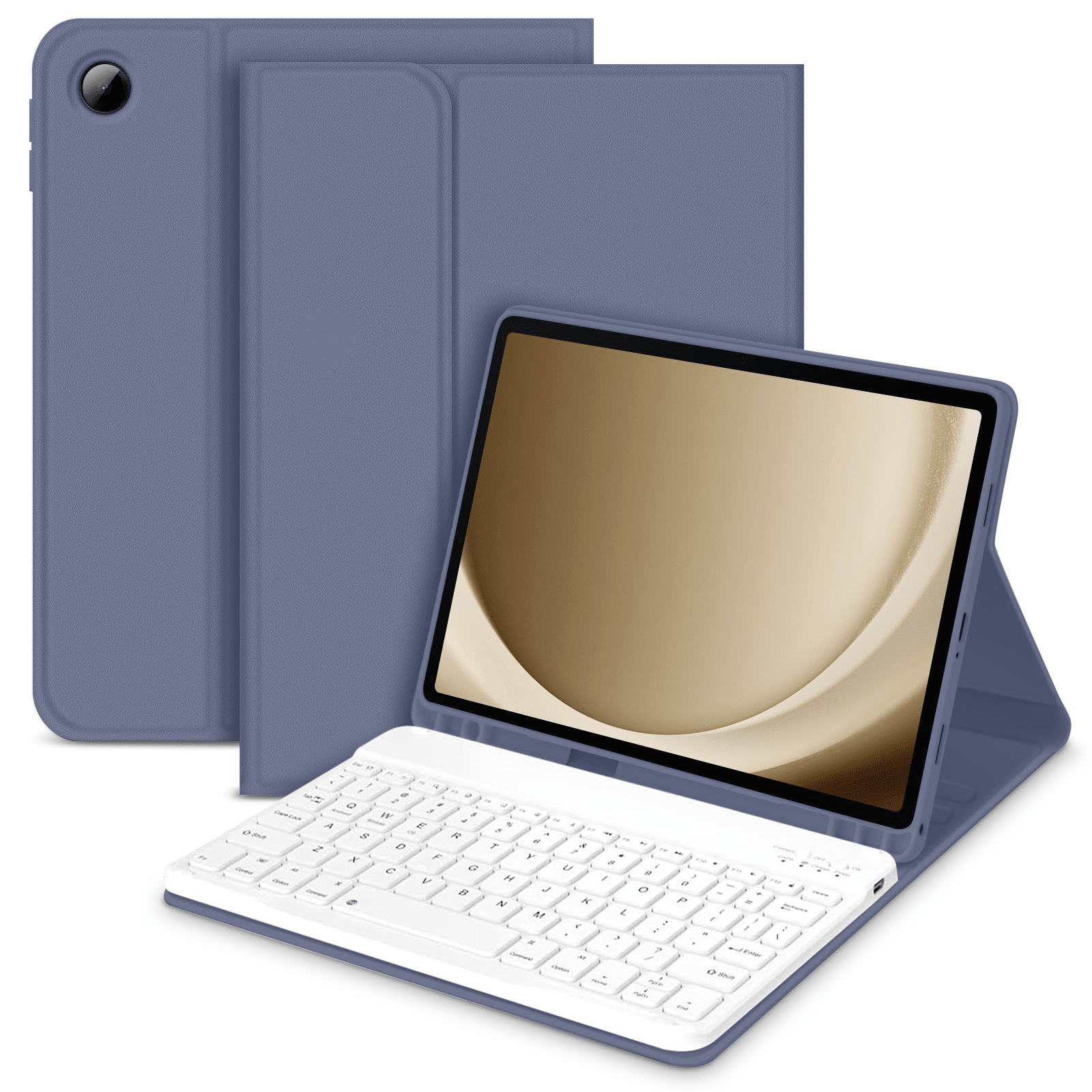 מארז מקלדת תואם לסמסונג גלקסי Tab ו-IPad, Redmi Pad Se, עם מקלדת ...