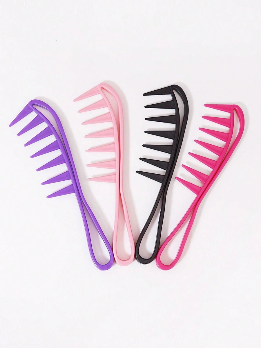 1pc Big Teeth Comb Wide Teeth Shark Teeth Hair Tool Curly Hair Thick ...