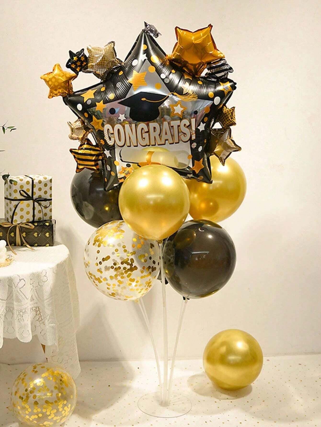 9pcs Graduation Party Balloon Set, Latex Decorative Balloon For ...