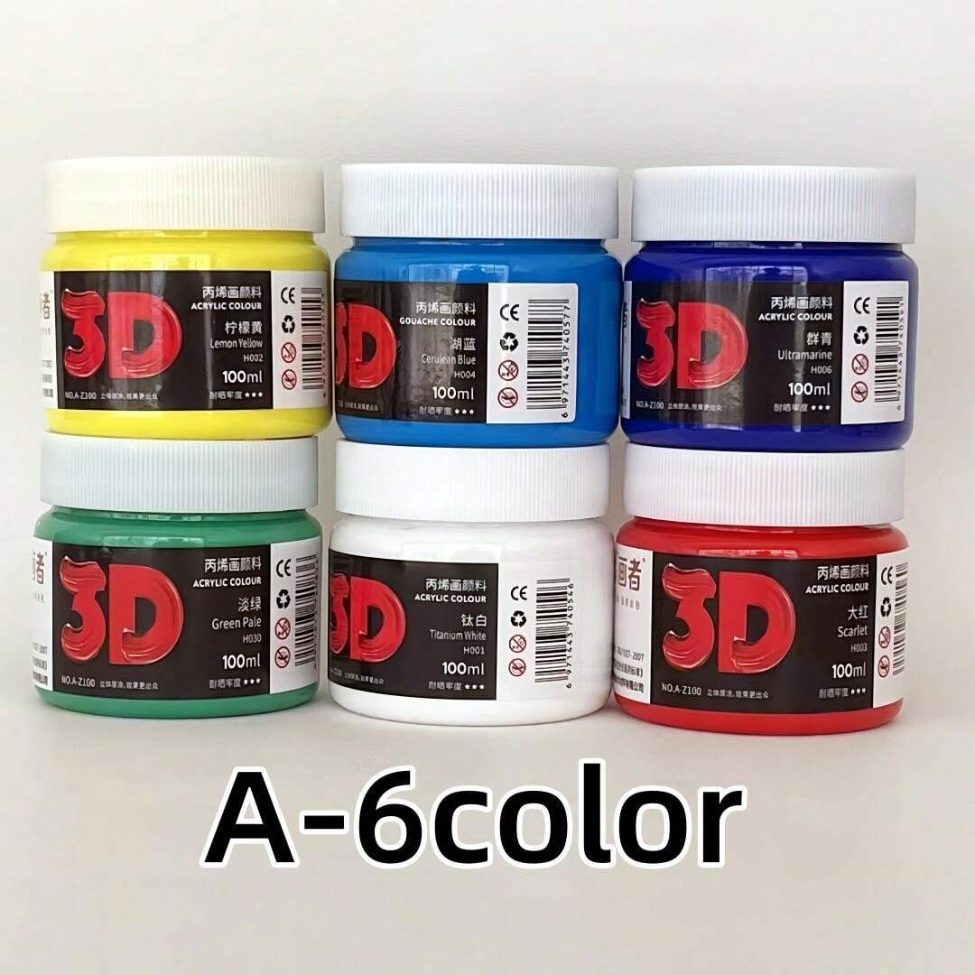 24-Color Acrylic Paint Set (100ml/3.5oz) For Hand Painting,Wall ...