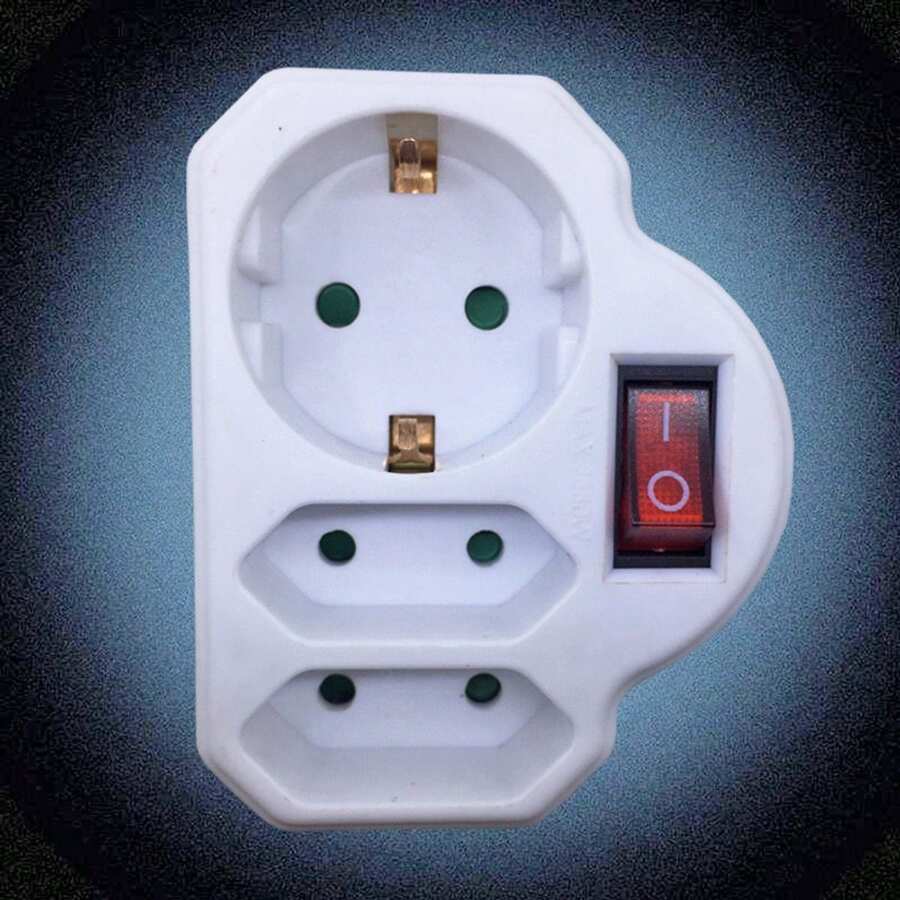 1pc European Standard 16A/German Standard 1 Socket To 3 Socket ...
