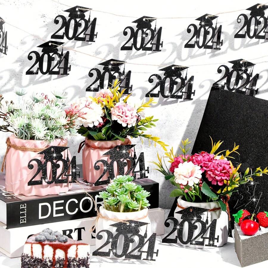2024 Cutouts Tags Graduation Cap Decorations 2024 Graduation ...