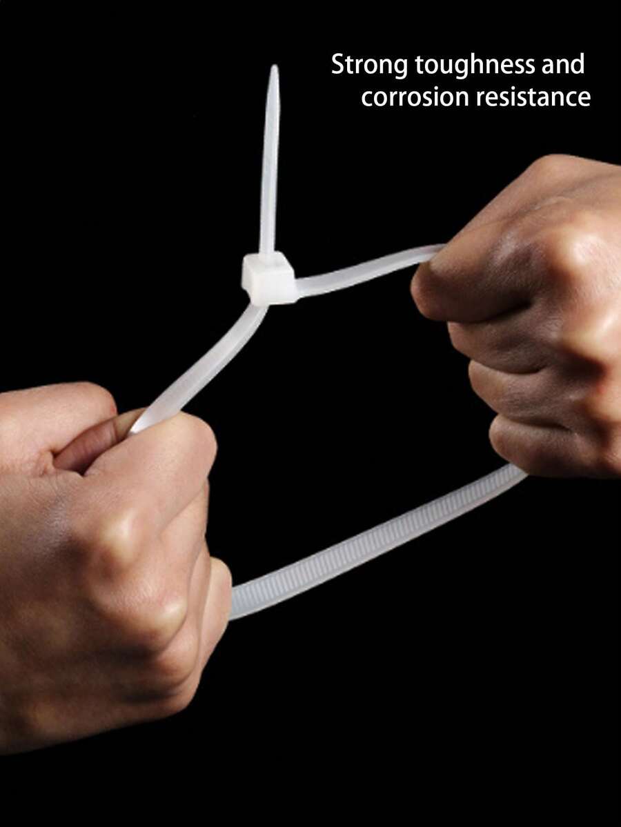 100 Pieces Of Nylon Cable Tie High Quality Plastic Cable Tie Self ...