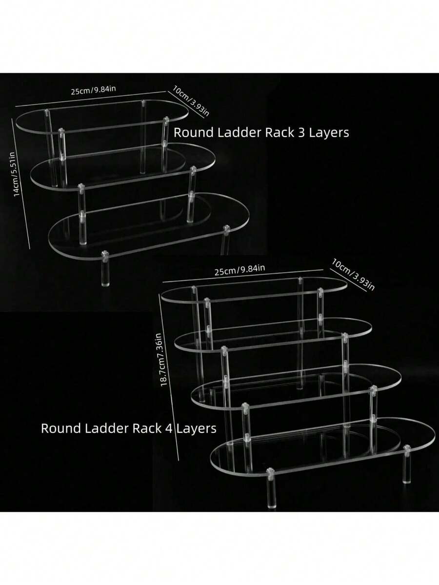 Clear Acrylic Cake Display Stand, Multi-Layered Circular Dessert Table ...