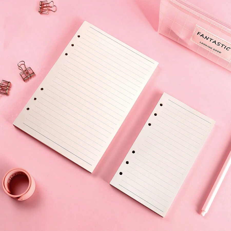 45 fogli A5 / A6 con righe orizzontali spessi 100gsm Pagina di ricarica ...