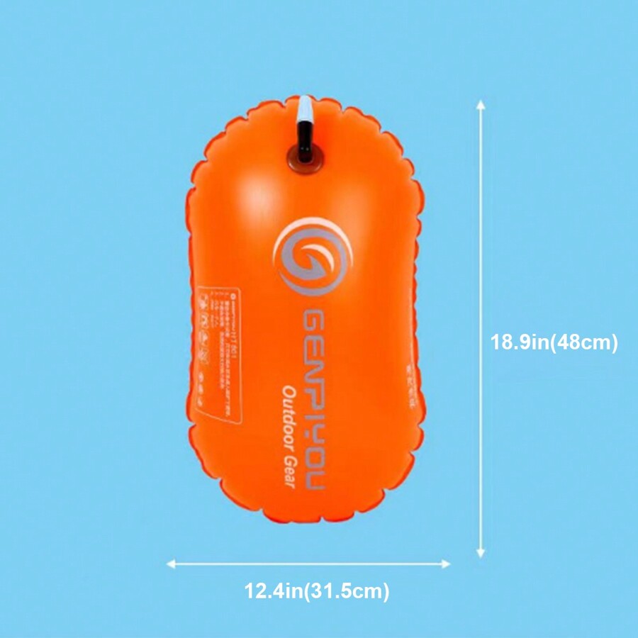 Inflatable Open Swimming Buoy Tow Float Dry Bag Double Air Bag With ...