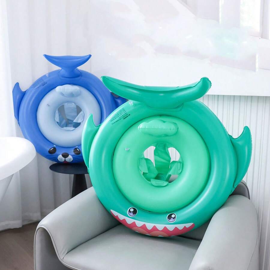 1 ชิ้นฉลามหรือซีลข้ามฐานพองแหวนลอยใต้วงแขนสำหรับทารกและเด็กวัยหัดเดิน ...