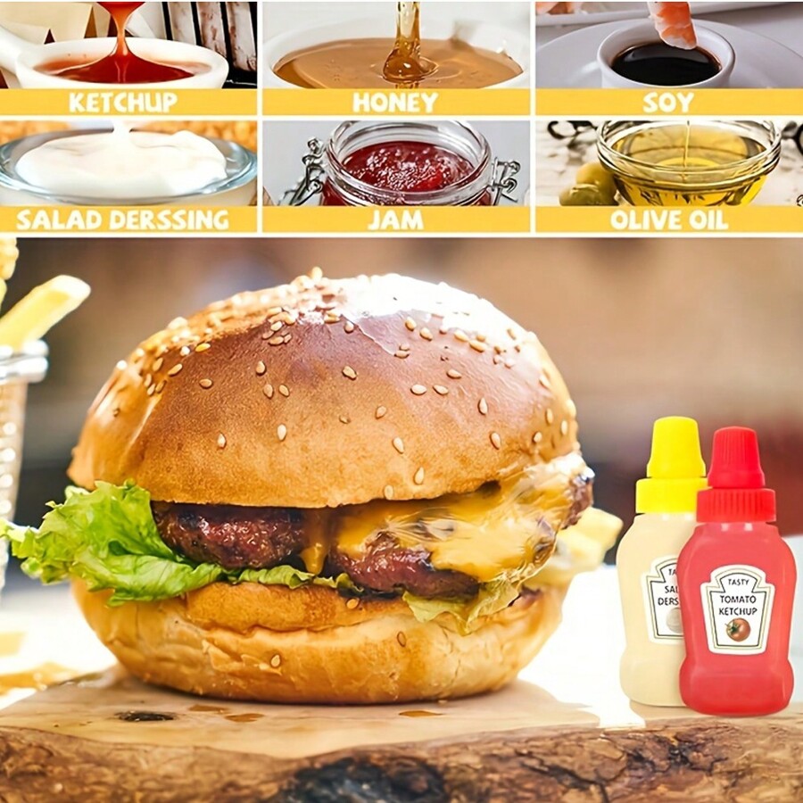 55pcs/Set Sauce Bottles And Accessories For Bento Boxes, Including Food ...