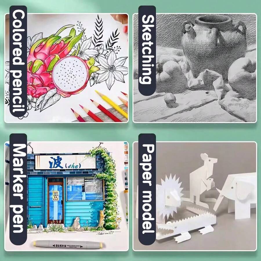 20 Sheets Of A4 White Cardboard And A3 White Cardboard Marking Paper ...