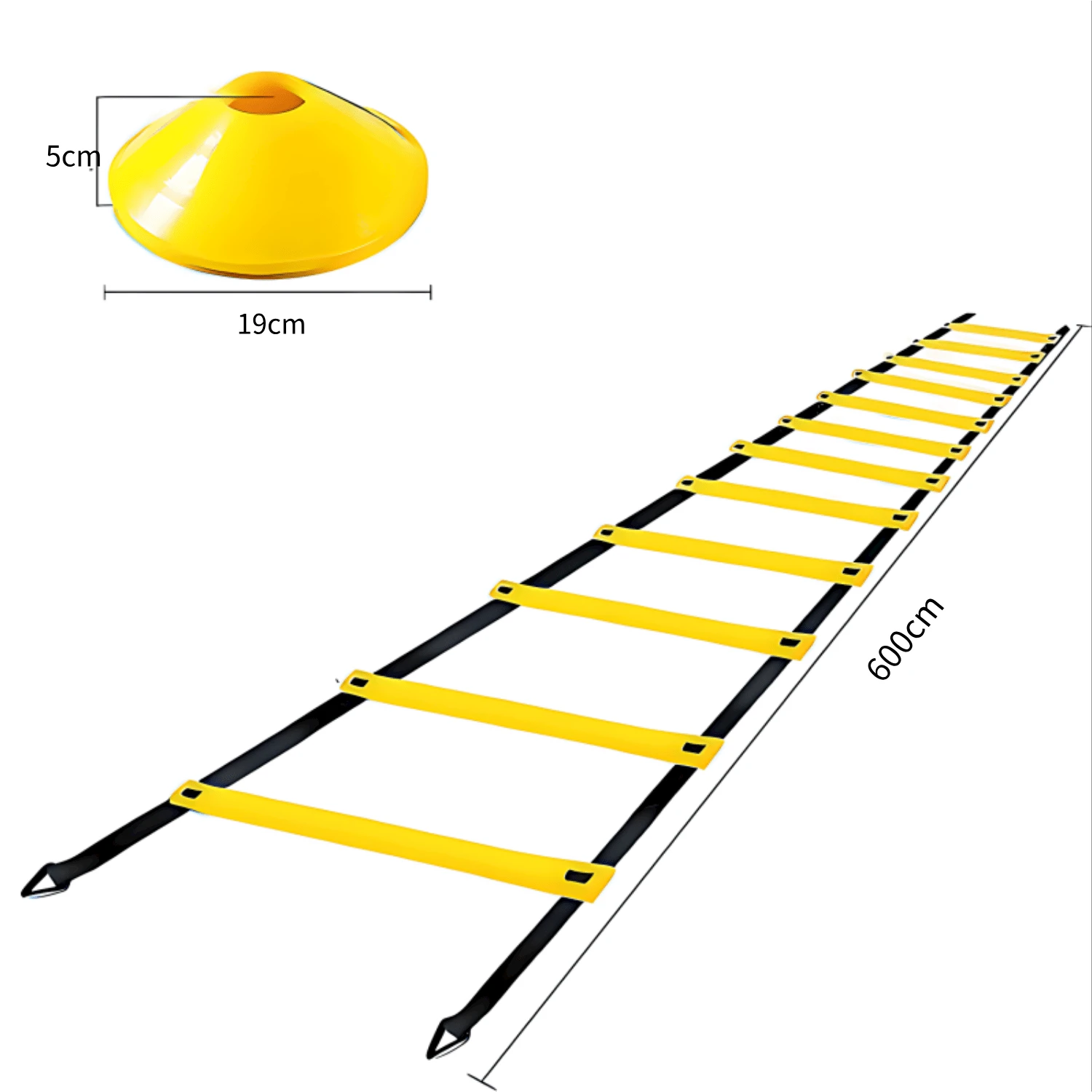 Adjustable Ladder With 12 Rungs, 600cm - Enhance Speed And Agility ...
