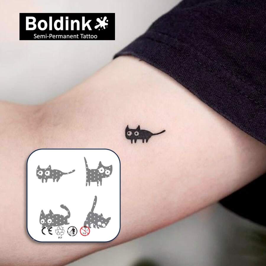 1 Kit Revolutionary Technology Tattoos, Cat, Semi-Permanent Tattoos ...