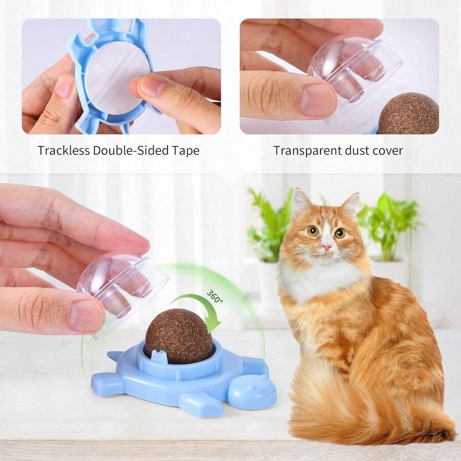 Catnip Balls, Funny Cat Spinning Balls, Teeth Cleaning Balls, Fun Cat ...