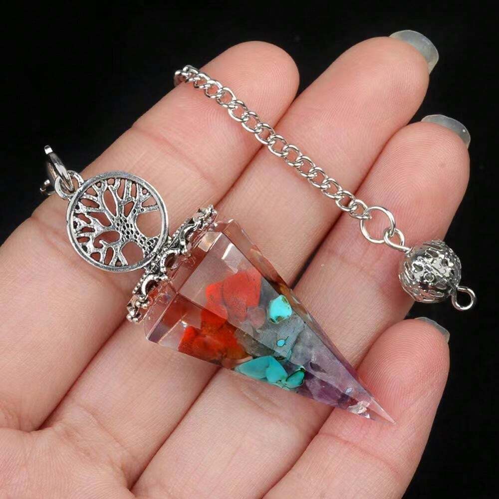European And American Style-Decorative Resin Tree Of Life Chakra Stone ...