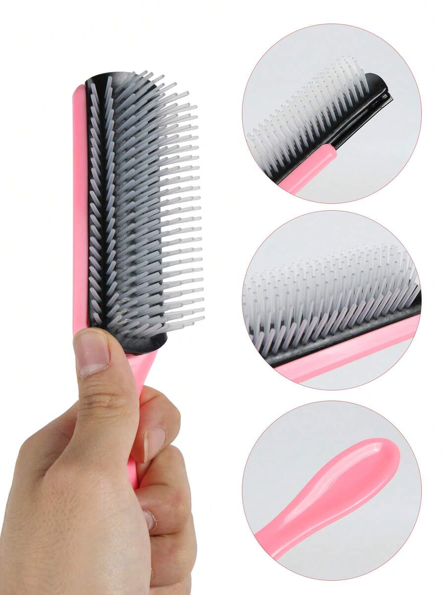 1 pieza Cepillo definidor de rizos: rizos sin encrespamiento y ...