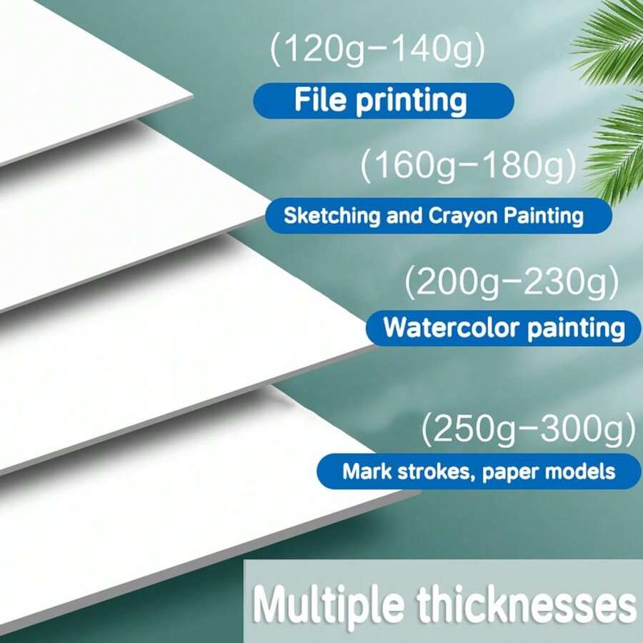 20Sheets A4 White Cardboard A3 Hard White Cardboard Marker Paper ...