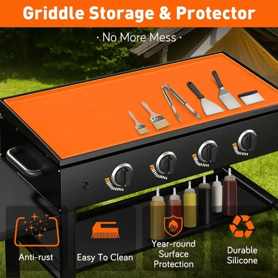 1pc Griddle Silicone Protective Mat, For Blackstone 28 Inch And 36 Inch ...