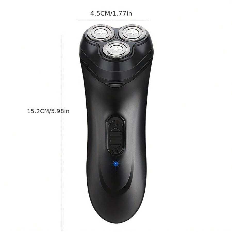 3-Head Electric Shaver Razor With Dual Circle Blade And 18 Blades ...