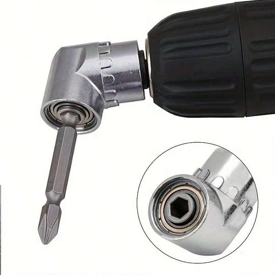 1pc Right Angle Drill Attachment, Electric Batch Head Angler Hexagonal ...