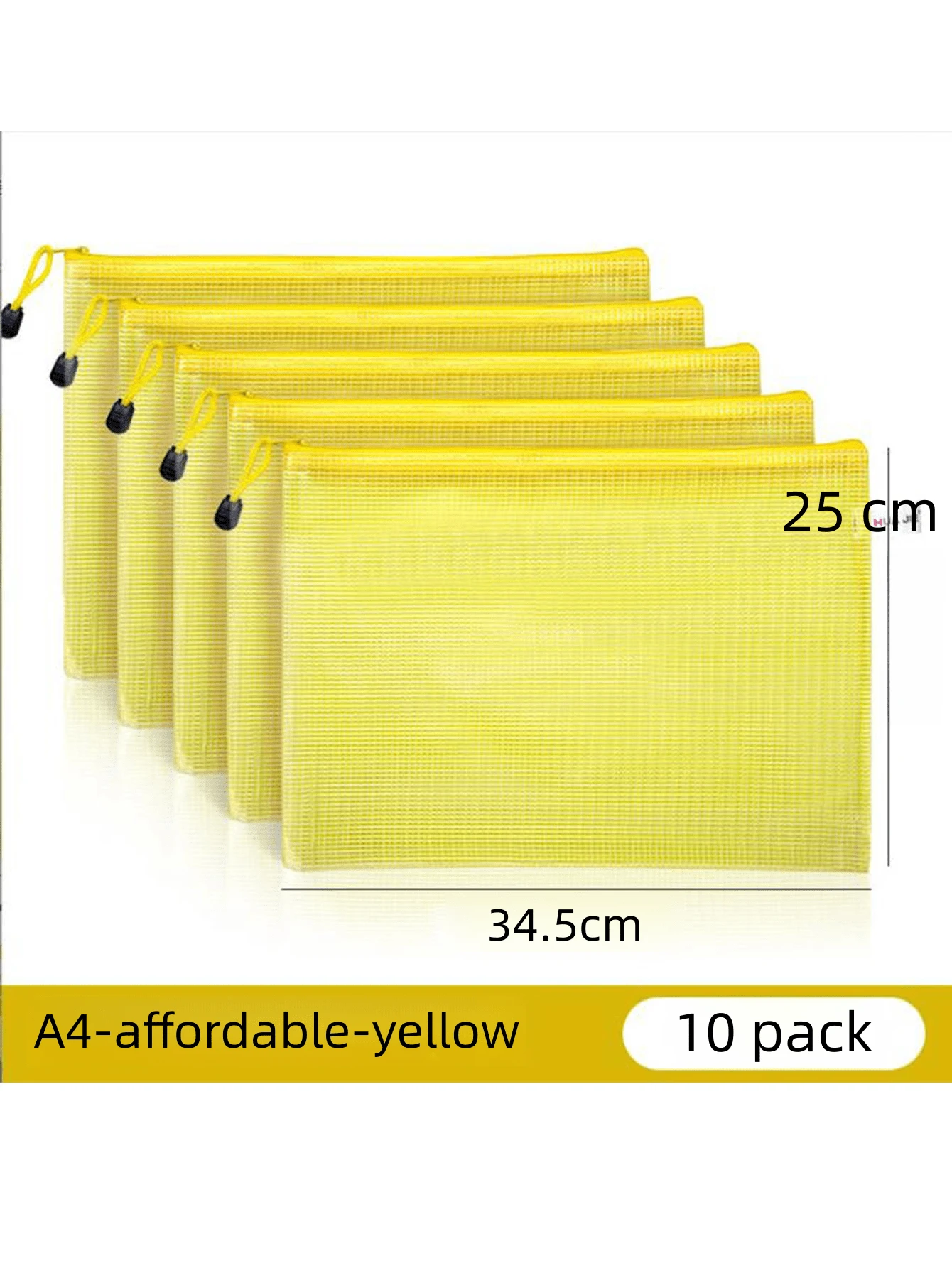 10 Pack Thickened Paper Bag Transparent Mesh Grated Bag A4 Large ...