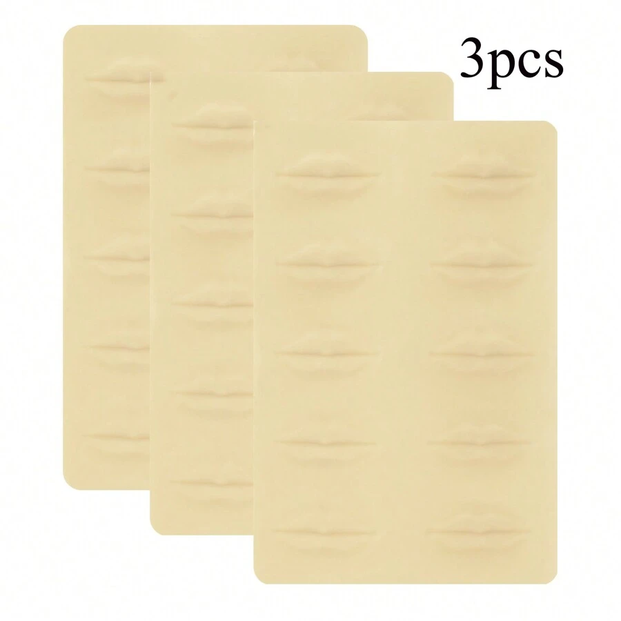 ATOMUS Microblading Supplies 3pcs Tattoo Practice Skin For Eyebrows ...