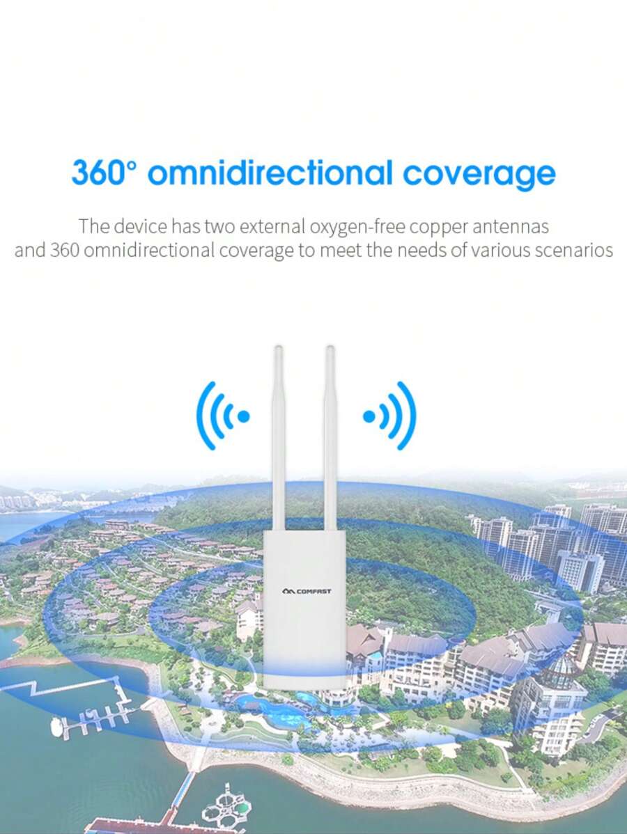 CF-EW71 V2 Outdoor AP External 2 Antennas Omnidirectional WiFi Coverage ...