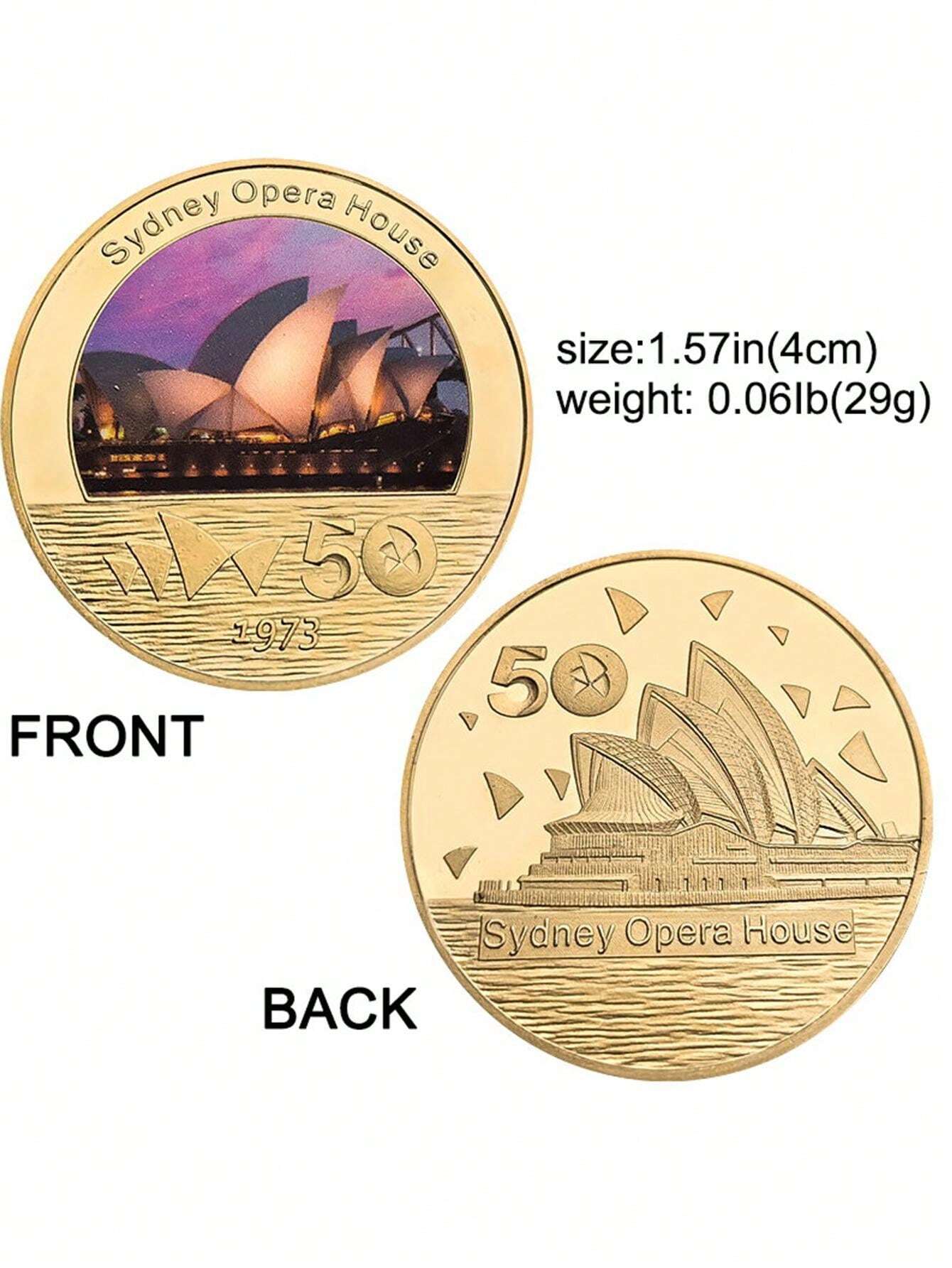 1 set de monedas conmemorativas de la Casa de Ópera de Sídney con ...
