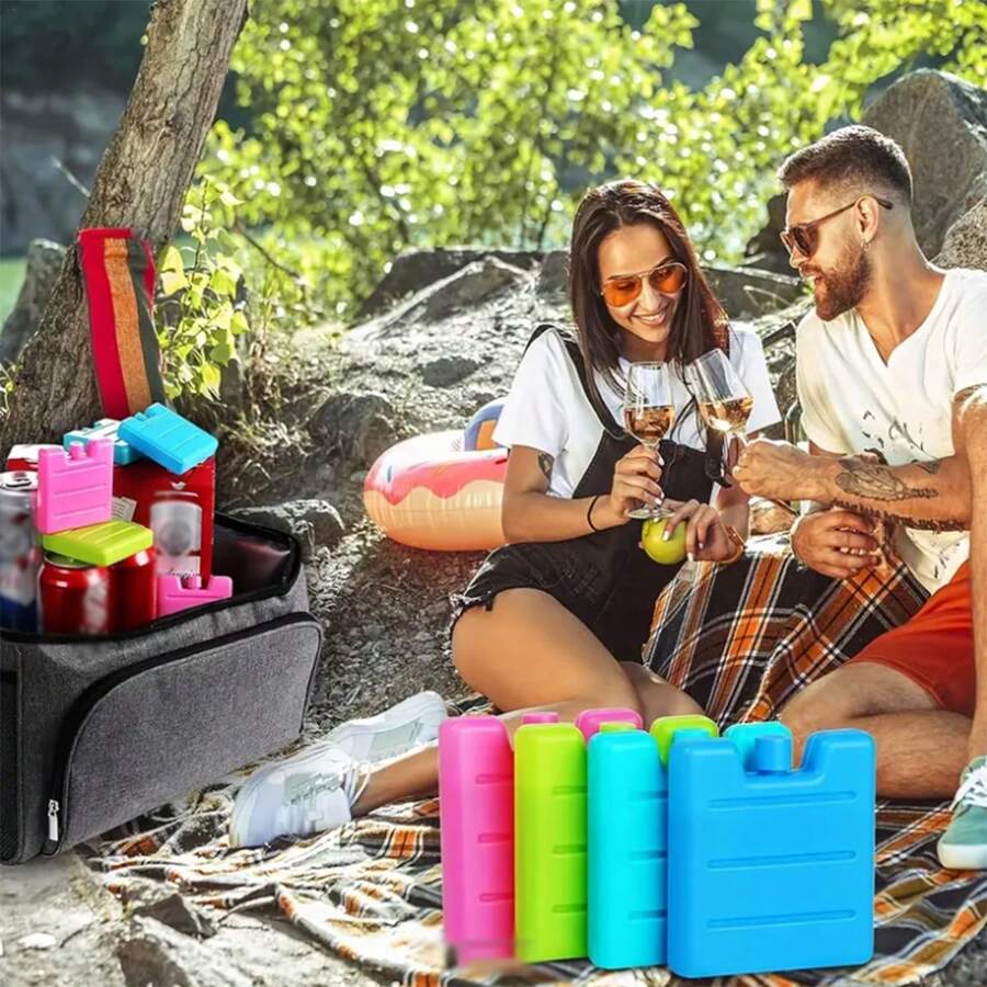 4pcs Crystal Freezer Box Multi-Purpose Cold Storage Box, Portable ...