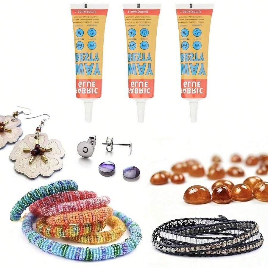 2*40ml Craft Glue For Jewelry Making - Multi-Function Super Adhesive ...