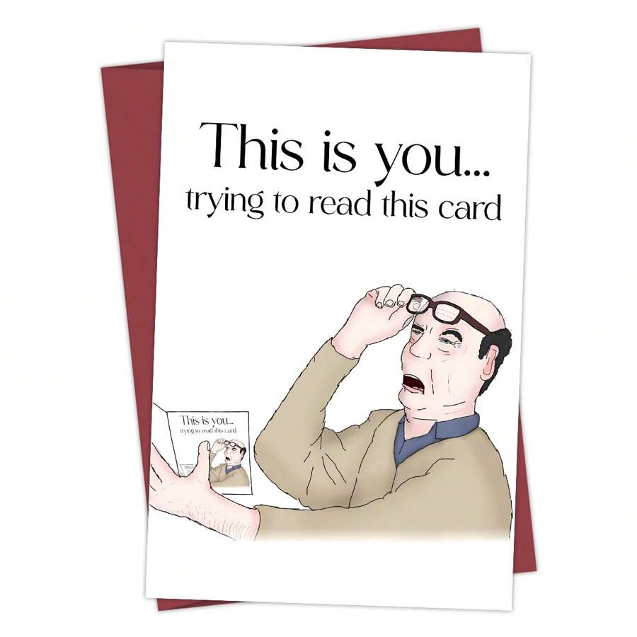 1pc Funny Happy Birthday Card, Unique Birthday Gifts For Dad, Birthday ...