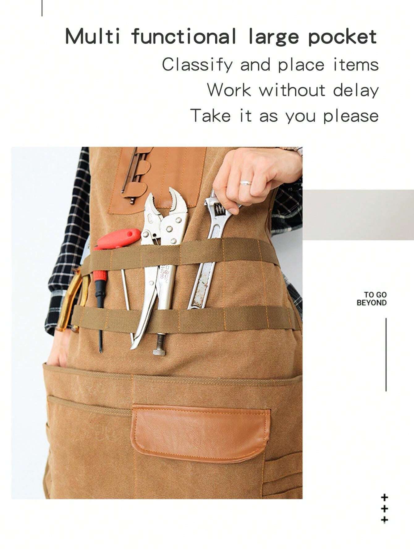 LEFOR.Zผ้ากันเปื้อนทำงานสำหรับชาย,Heavy Dutyผ้าใบแว็กซ์ผ้ากันเปื้อน ...