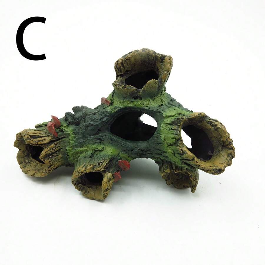 Aquarium Decoration Tree Trunk, Fish Tank Wood With Holes And Hideout ...