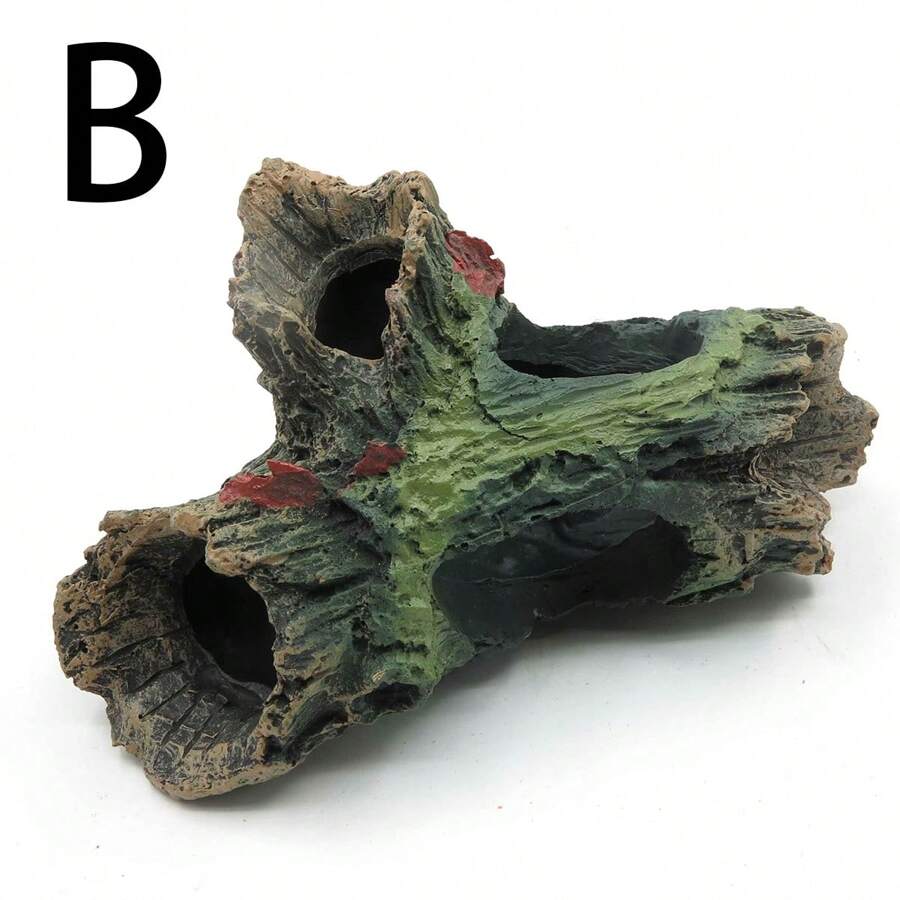 Aquarium Decoration Tree Trunk, Fish Tank Wood With Holes And Hideout ...