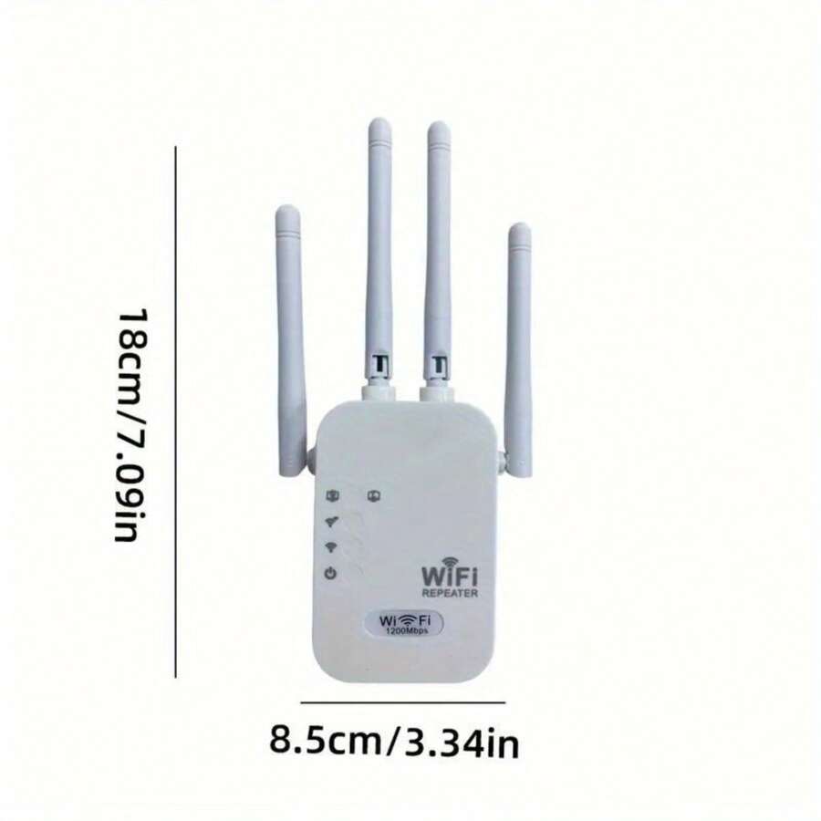 Amplificateur WiFi, amplificateur WiFi, booster WiFi 6 fois plus puissant 1200 Mbps WiFi à ...