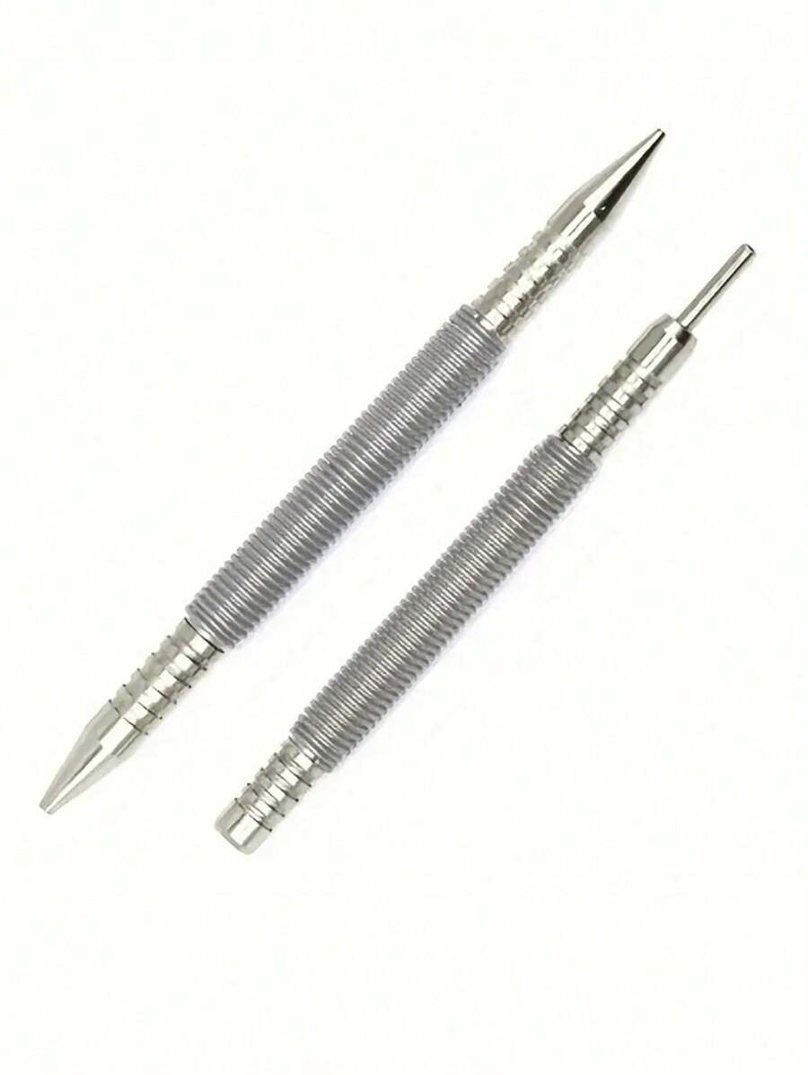 1pc Single/Double-Head Spring-Loaded Punch, Hammerless Double-Ended ...