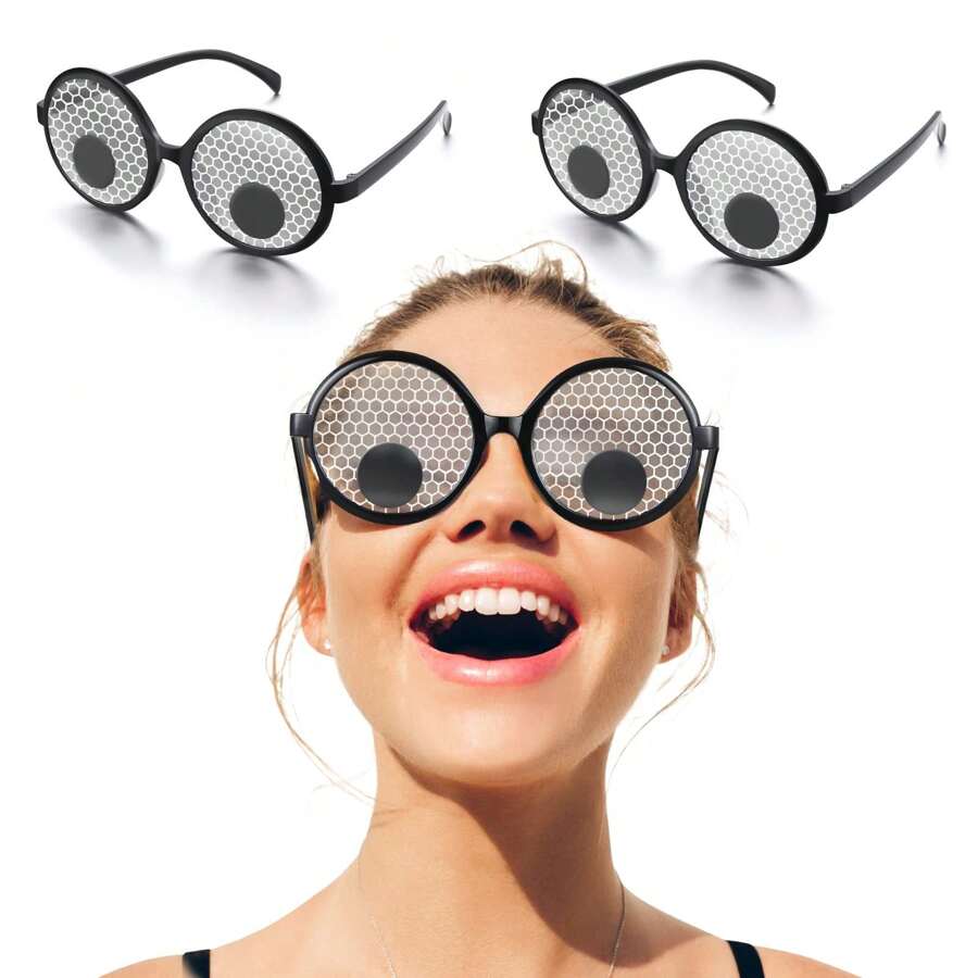 1 paquete de gafas ojos móviles para Halloween, divertidas gafas que se ...