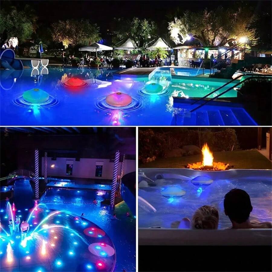1pc Swimming Pool Light, Waterproof Floating Pond Disco Ball Light ...