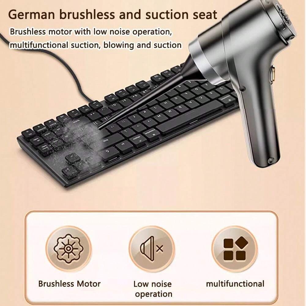 Silver Gray High Power (Suction & Blower) Cordless Multifunctional ...