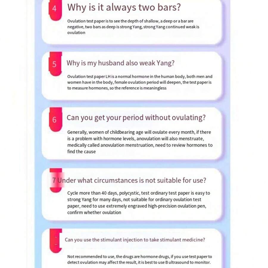 Ovulation Test Strip Ovulation Preparation Testing Ovum Follicle ...