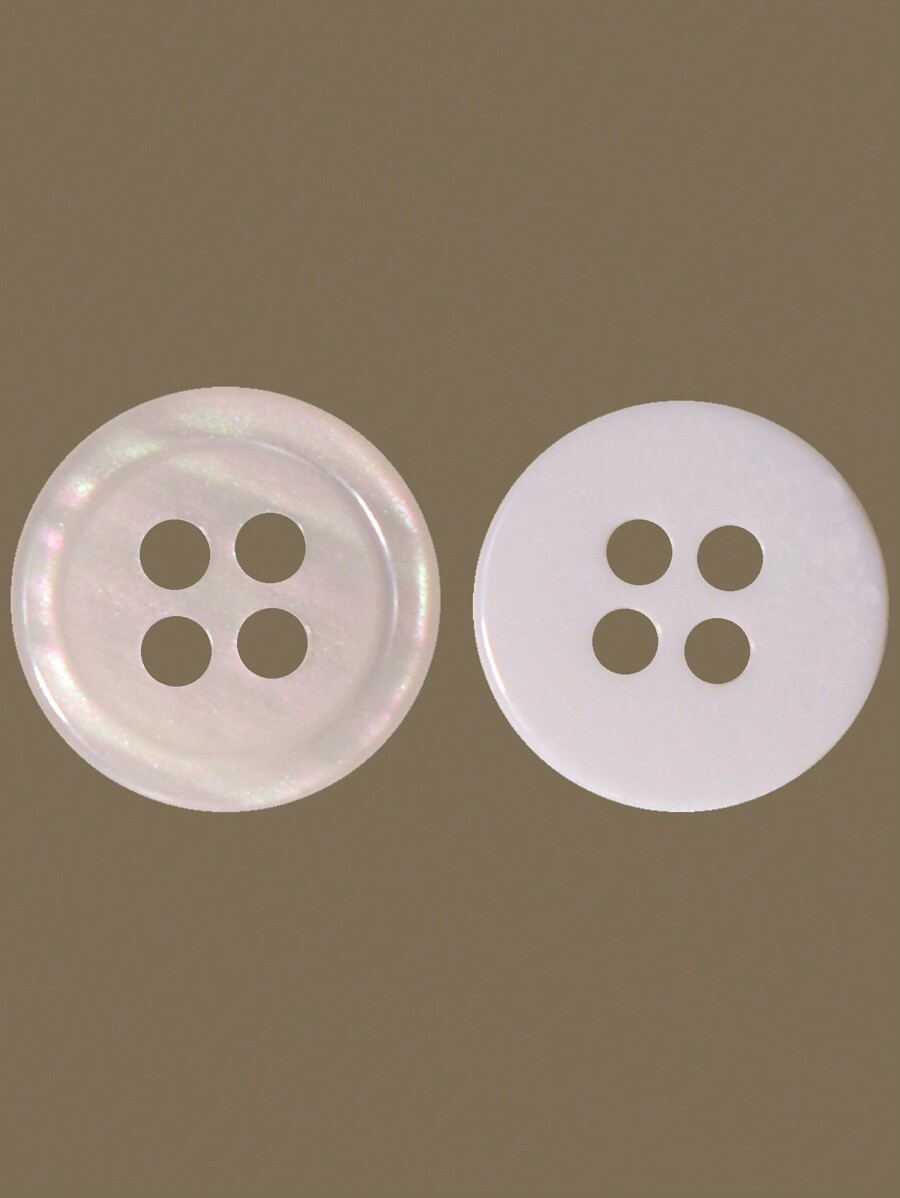 20pcs Four-Hole Button With Pearl Luster, ABS Resin Button, Single ...