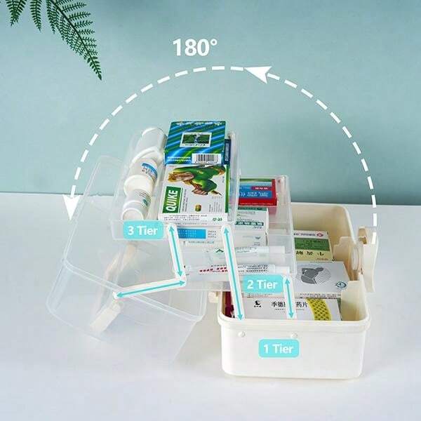 New Multi-Functional Large-Capacity First-Aid Box Plastic Medicine Box ...