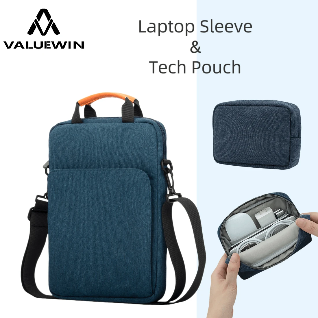 2pcs Laptop Sleeve 13 Inch Laptop Shoulder Bag With Accessory Pouch ...