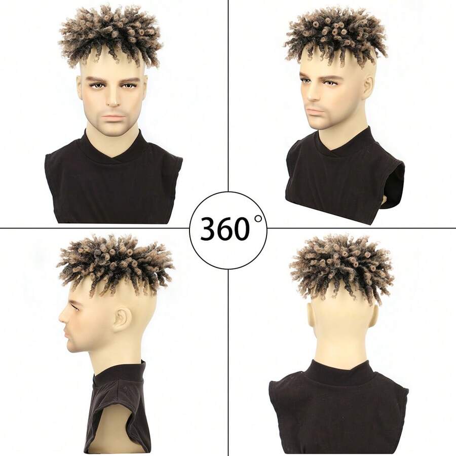 Synthetic Short Dreadlock Topper 3 Inch Afro Dreadlock Topper Hair ...