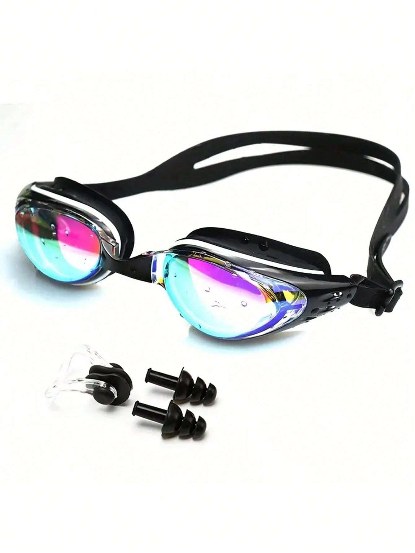 1pc Adult Electroplated Anti-Fog & Waterproof Swimming Goggles, HD Anti ...