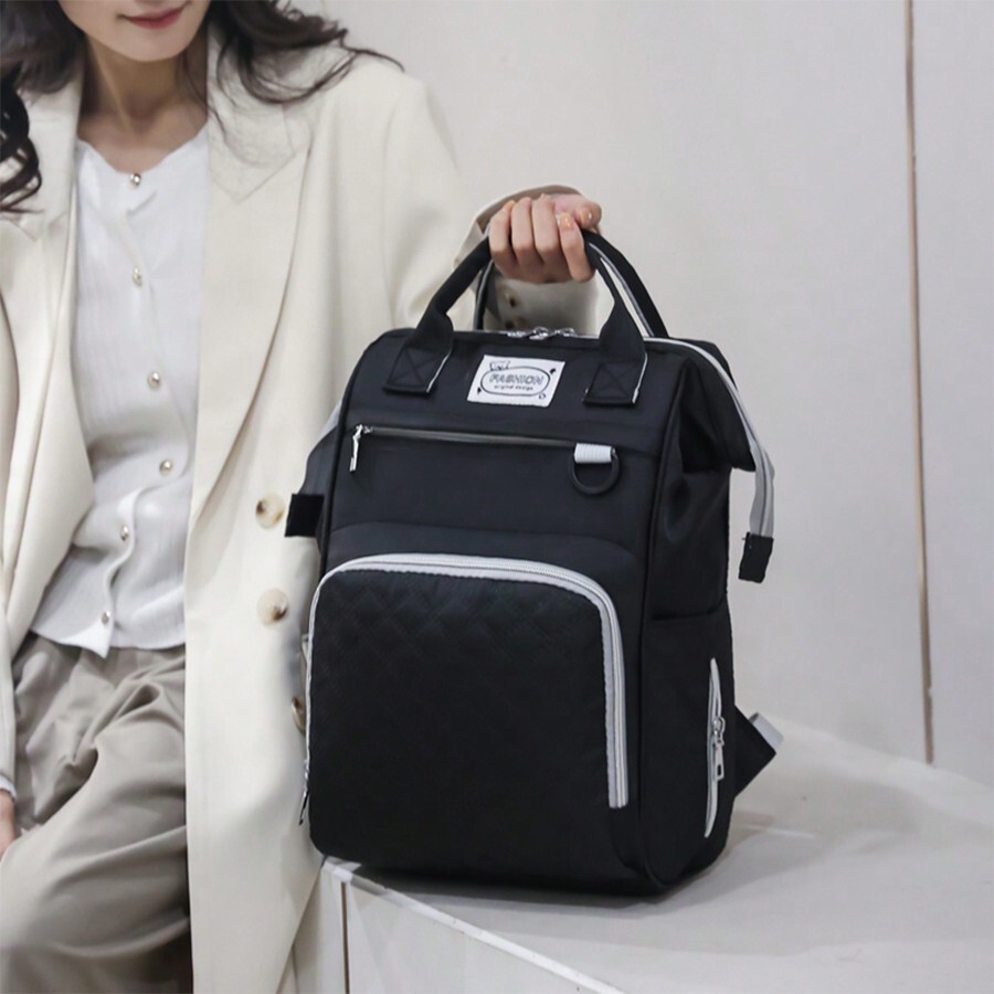 Multifunctional Nylon Diaper Backpack Suitable For Modern Parents ...