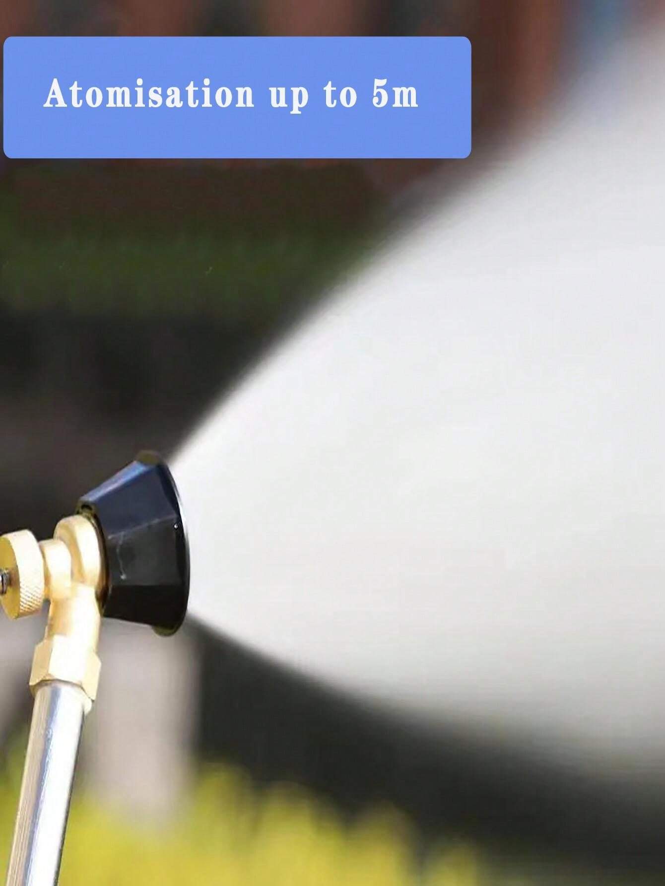 1 Set, Atomizing Adjustable Agricultural Sprayer Alloy Black Cyclone ...