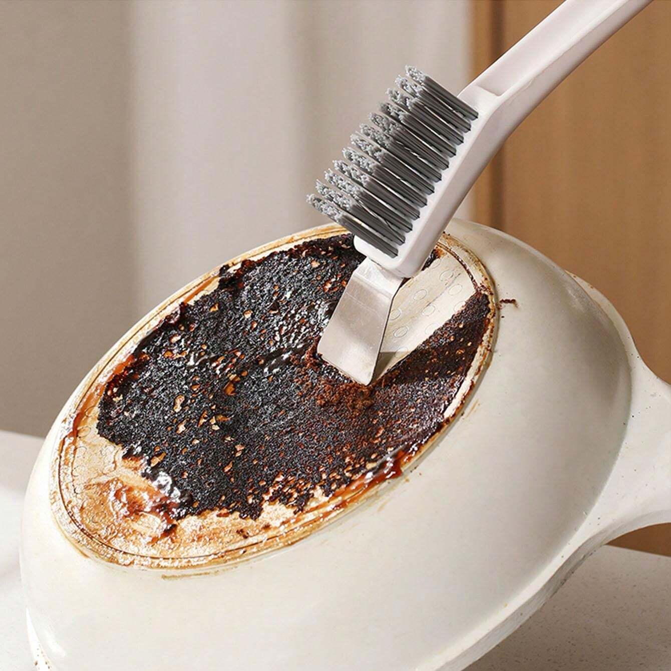 1set Multi-Functional Scraper And Brush, Steel Wire Brush, Kitchen ...
