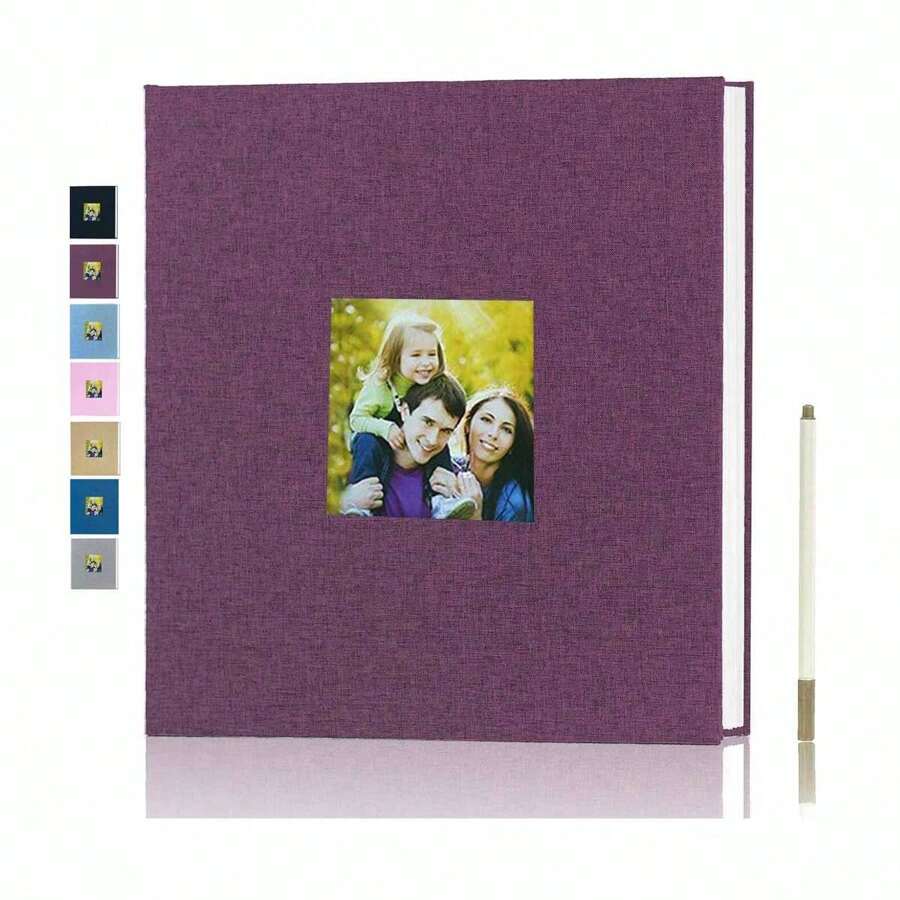 Self-Adhesive Photo Album 40 Pages Pink 11x10.6 Compatible With 4x6 5x7 ...