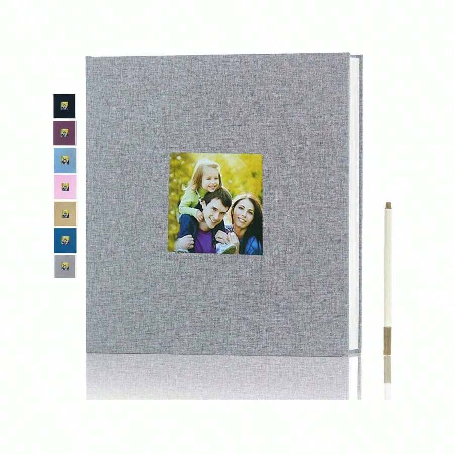 Self-Adhesive Photo Album 40 Pages Pink 11x10.6 Compatible With 4x6 5x7 ...
